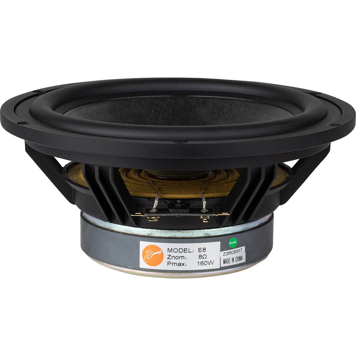 HiVi E8 8" Treated Paper Cone Woofer