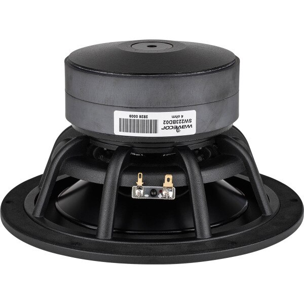 Wavecor SW223BD02 8-3/4" Black Aluminum Cone Subwoofer 4 Ohm