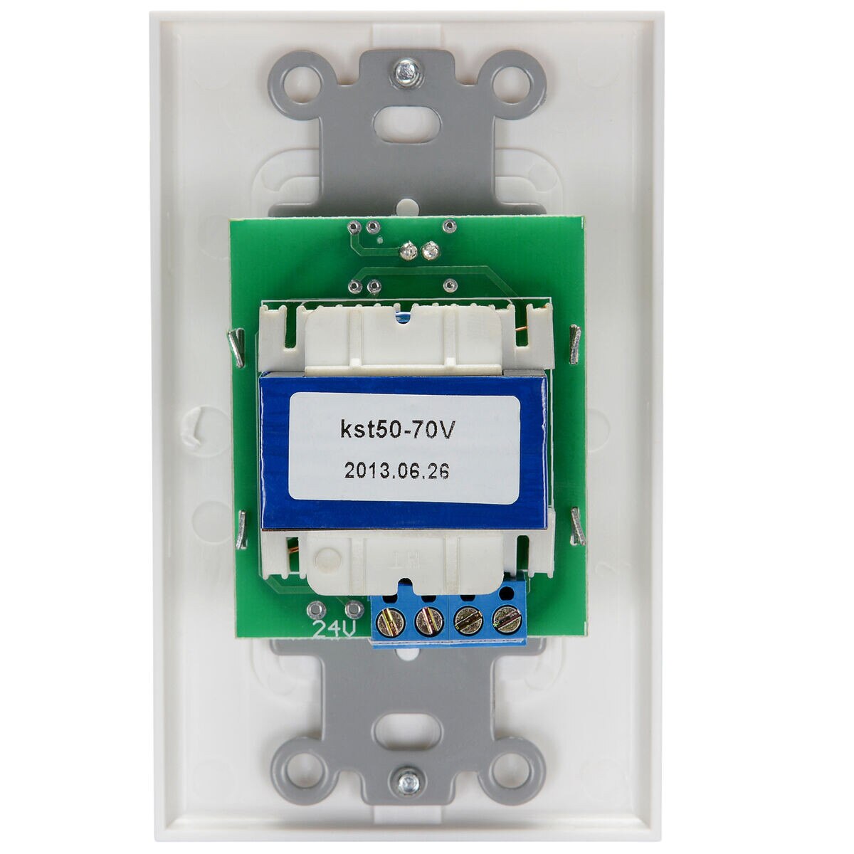 70V 30W Decora Style White Autotransformer Speaker Volume Control