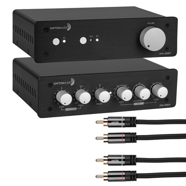 Dayton Audio Desktop Hi-Fi Component Bundle with DTA-100LF and DTA-100ST