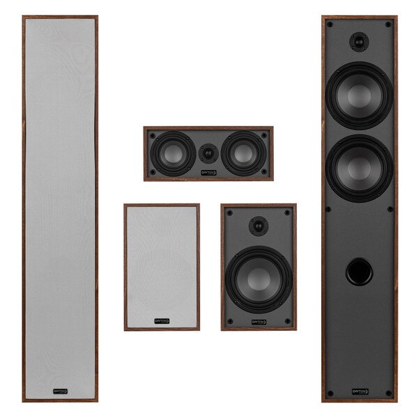 Dayton Audio Classic Collection Wood 5 Channel Home Theater Bundle