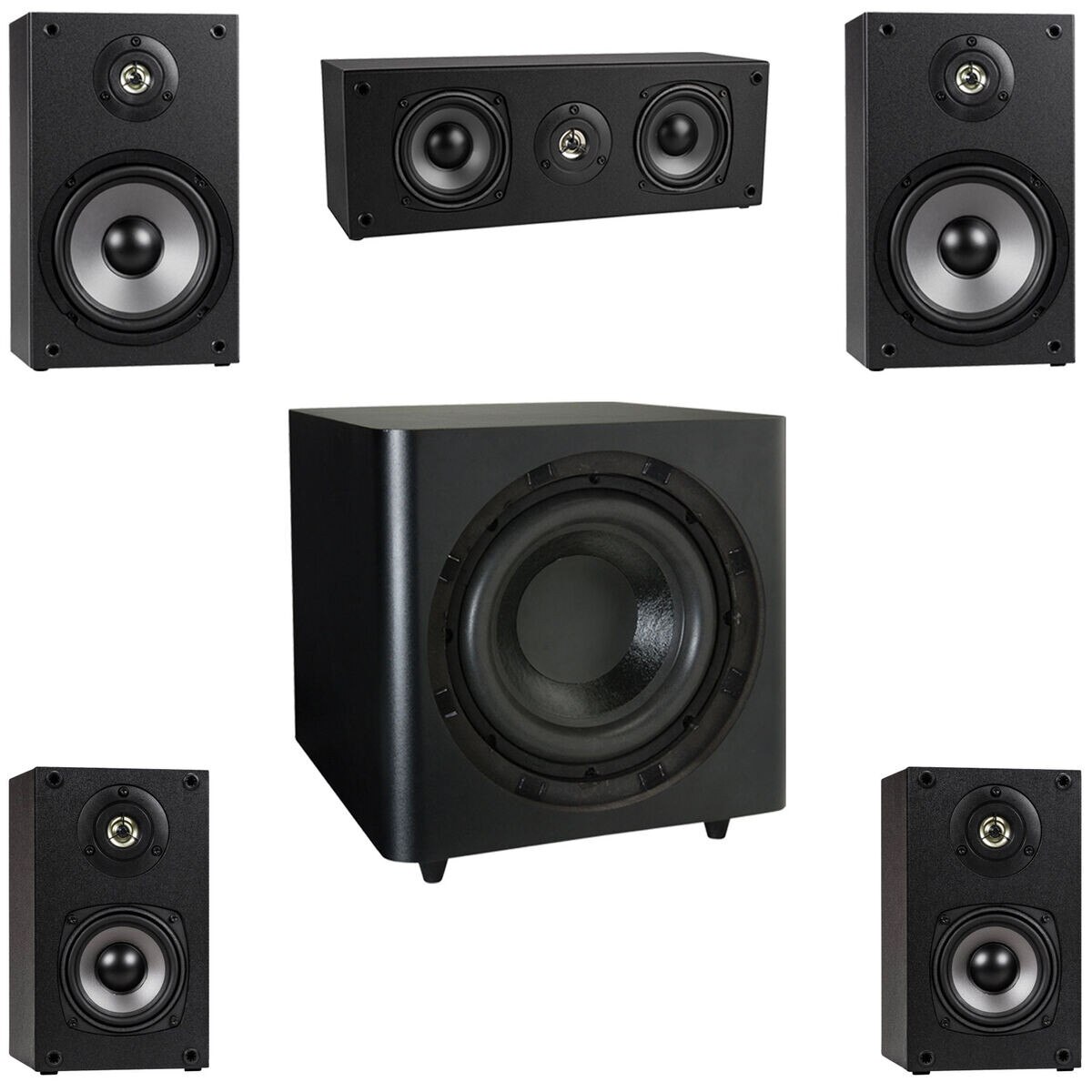 B652 5.1 Home Theater Surround Sound Speaker System with 10" Subwoofer