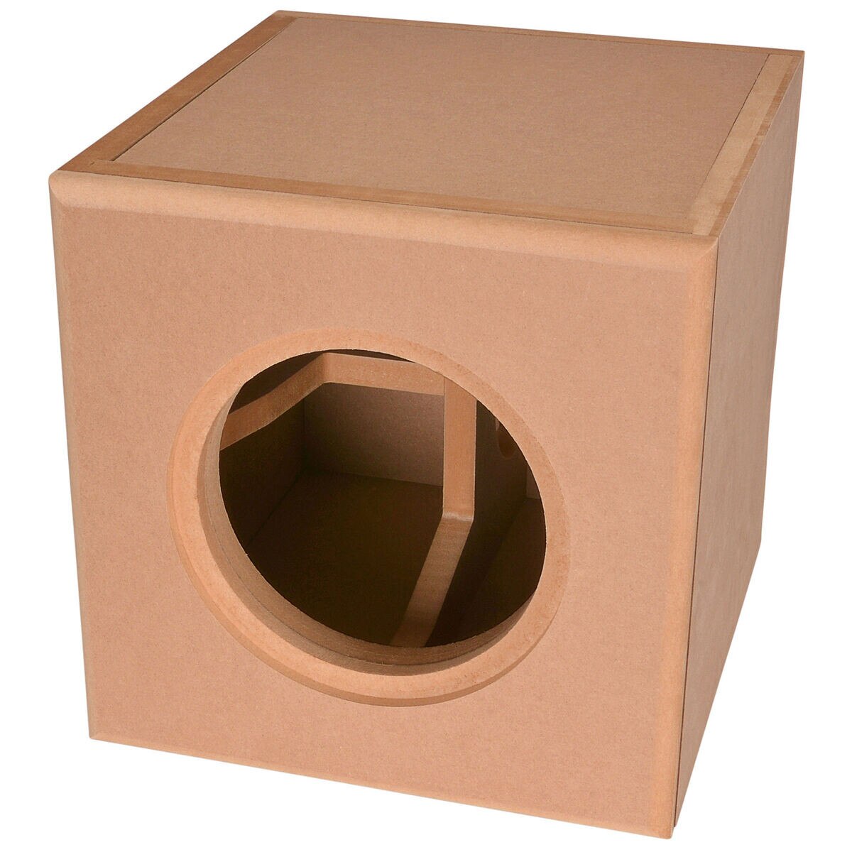 Denovo Audio Knock-Down 0.75 cu. ft. MDF Subwoofer Cabinet for Dayton ...