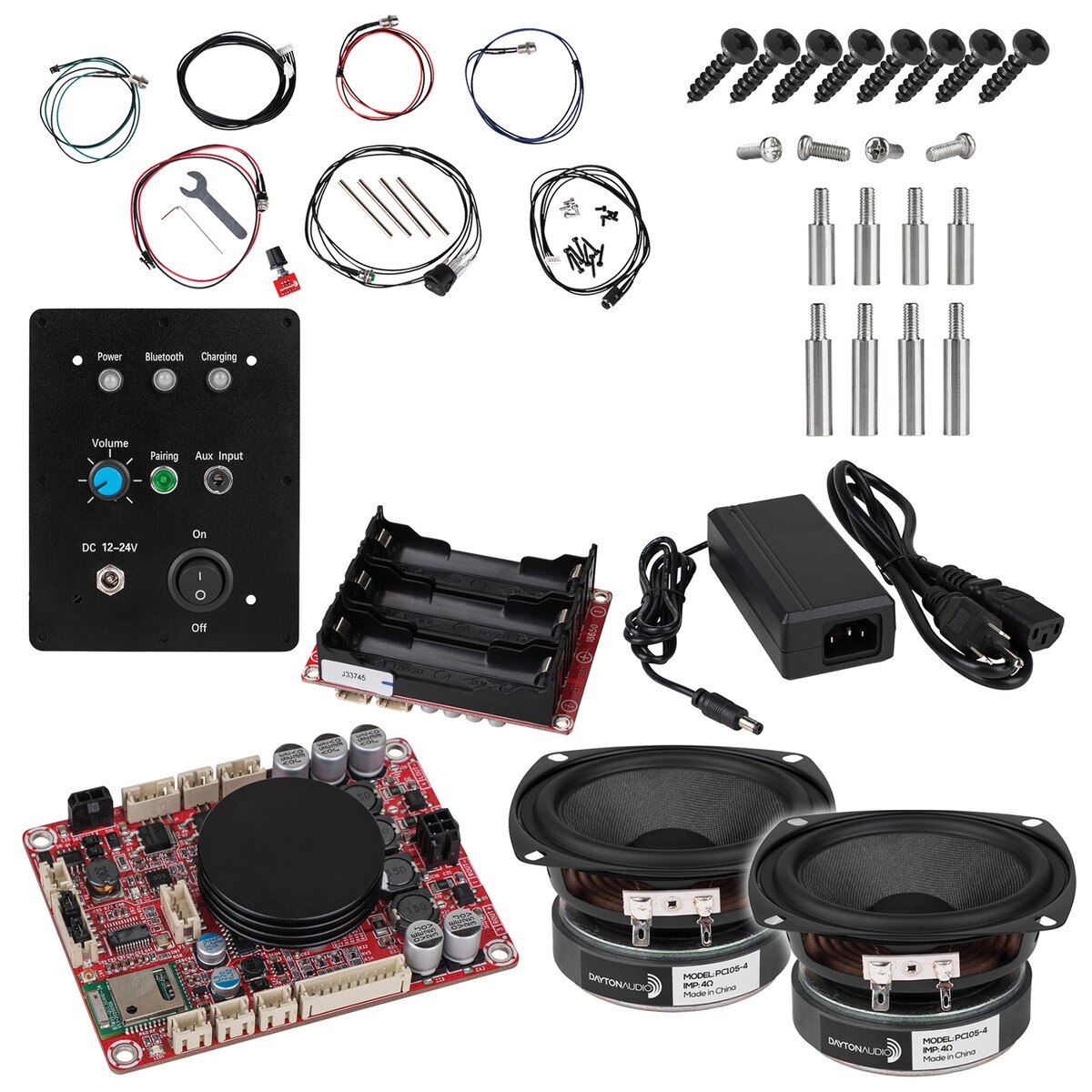 Large Portable 100W Bluetooth Ammo Box Speaker Kit Components without ...