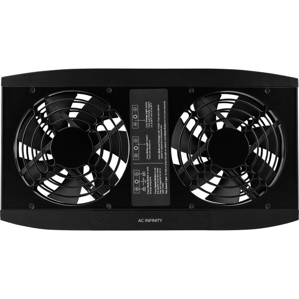 AC Infinity AIRCOM S7 12" Dual Fan Top Exhaust with Thermal Trigger