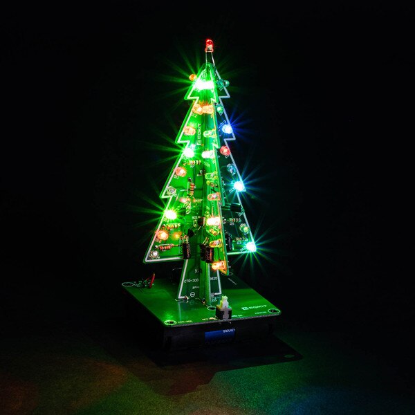 3D Color Changing LED Christmas Tree Kit