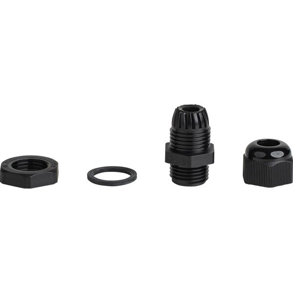 Outdoor IP68 Waterproof PG9 Plastic Cable Glands/Connectors for OD ...