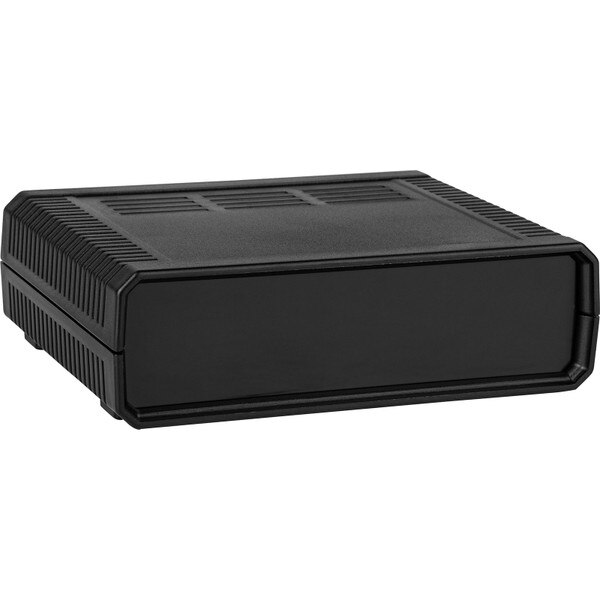 Plastic Vented Project Box 6.3" x 5.13" x 1.89" with Fold Out Front Legs