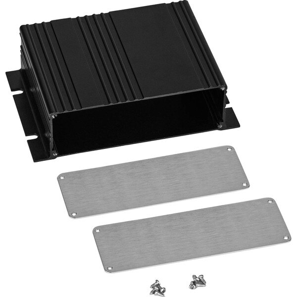 Mini Amp Aluminum Enclosure 3-5/8" D x 5-1/2" W x 1-9/16" H with ...