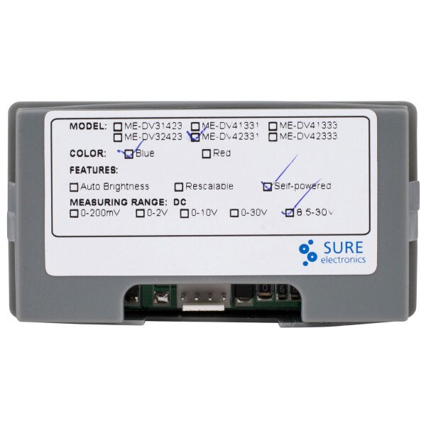 ME-DV42331 Blue LED 7-30 VDC Panel Meter