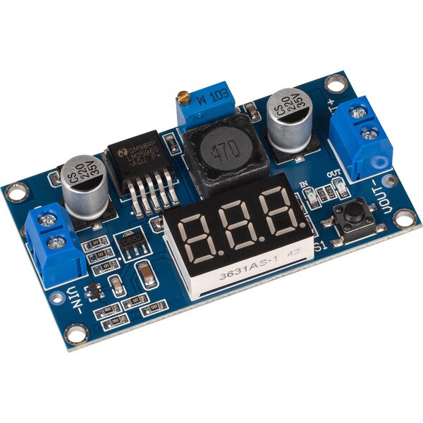 LM2596 DC-DC Step-Down Module with Digital Voltmeter Display 3A 4 to ...