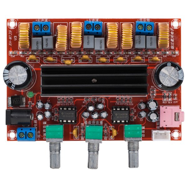 TPS3116D2 Class D 2.1 Amplifier Board 2 x 50W + 100W with Volume Controls