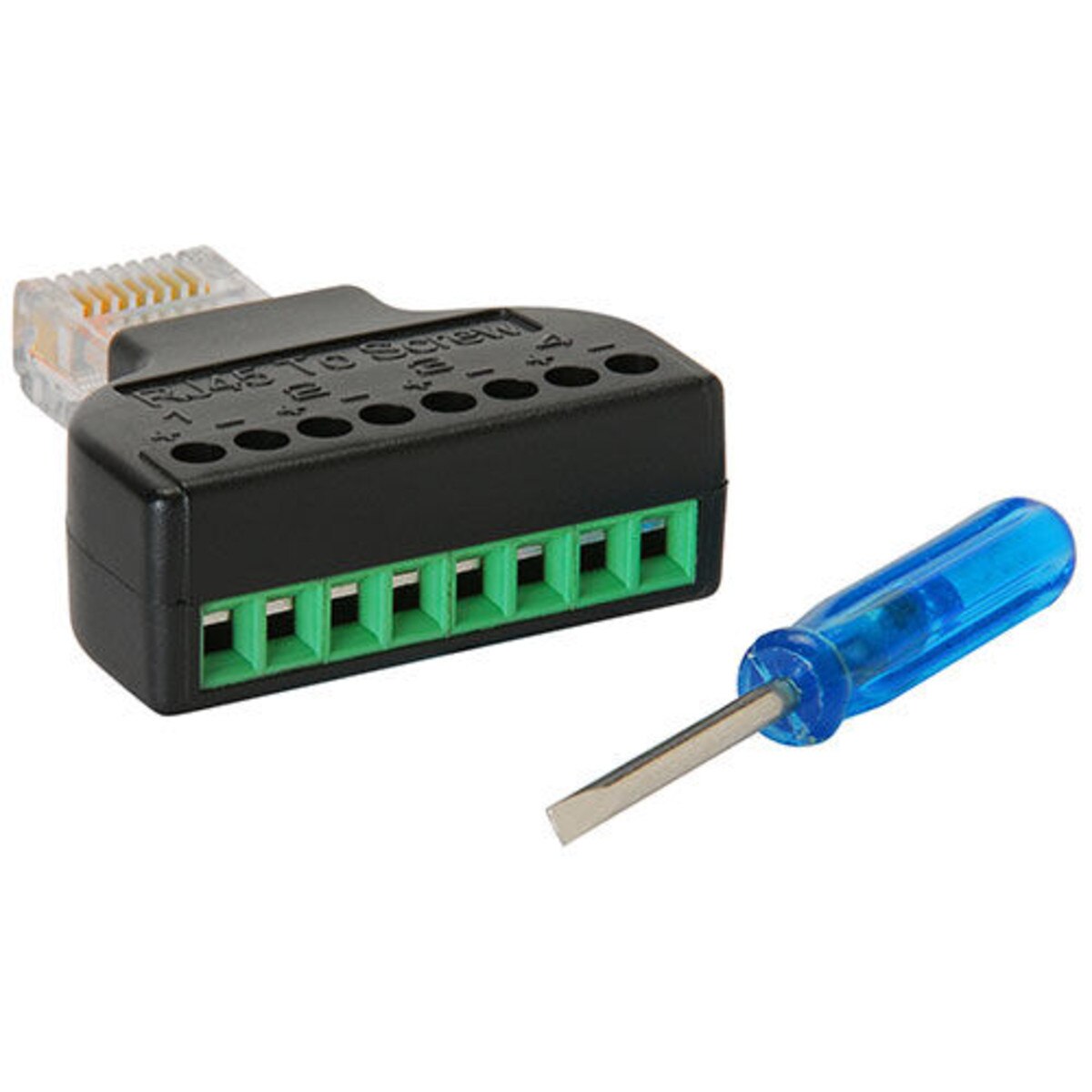 RJ45 Plug to Screw Terminals