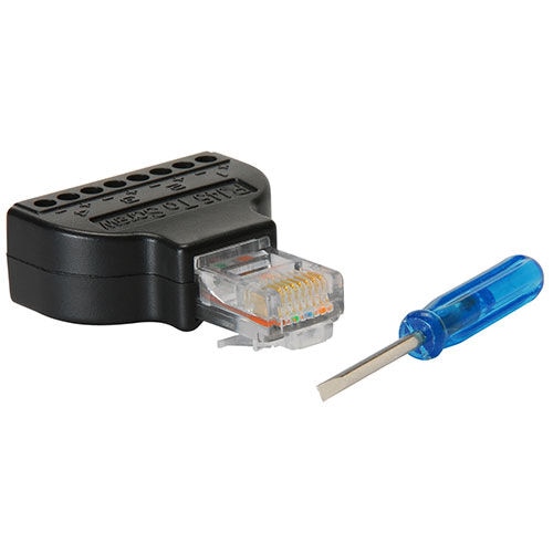 RJ45 Plug to Screw Terminals