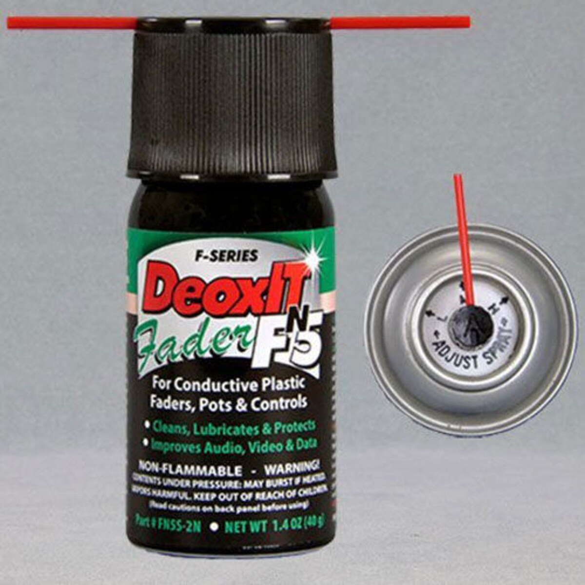 CAIG FN5S-2N DeoxIT Mini Fader Spray - Nonflammable (L-M-H Valve) 1.4 ...
