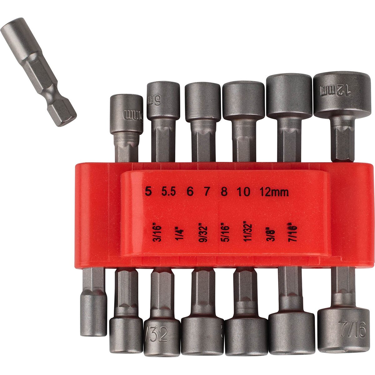14-Piece Power Nut Driver Set for Impact Drill 1/4" Hex Head SAE and ...