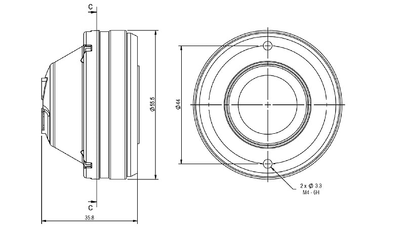 Peerless by Tymphany DNM-2035R01-08 1" Titanium Compression Driver