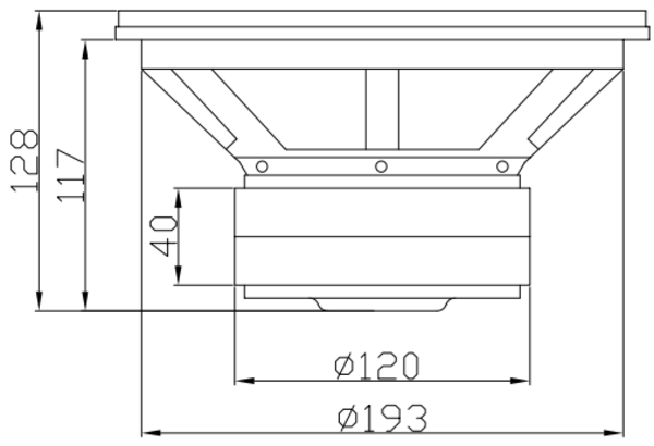 GRS 8SW-4HE 8" High Excursion Subwoofer 4 Ohm