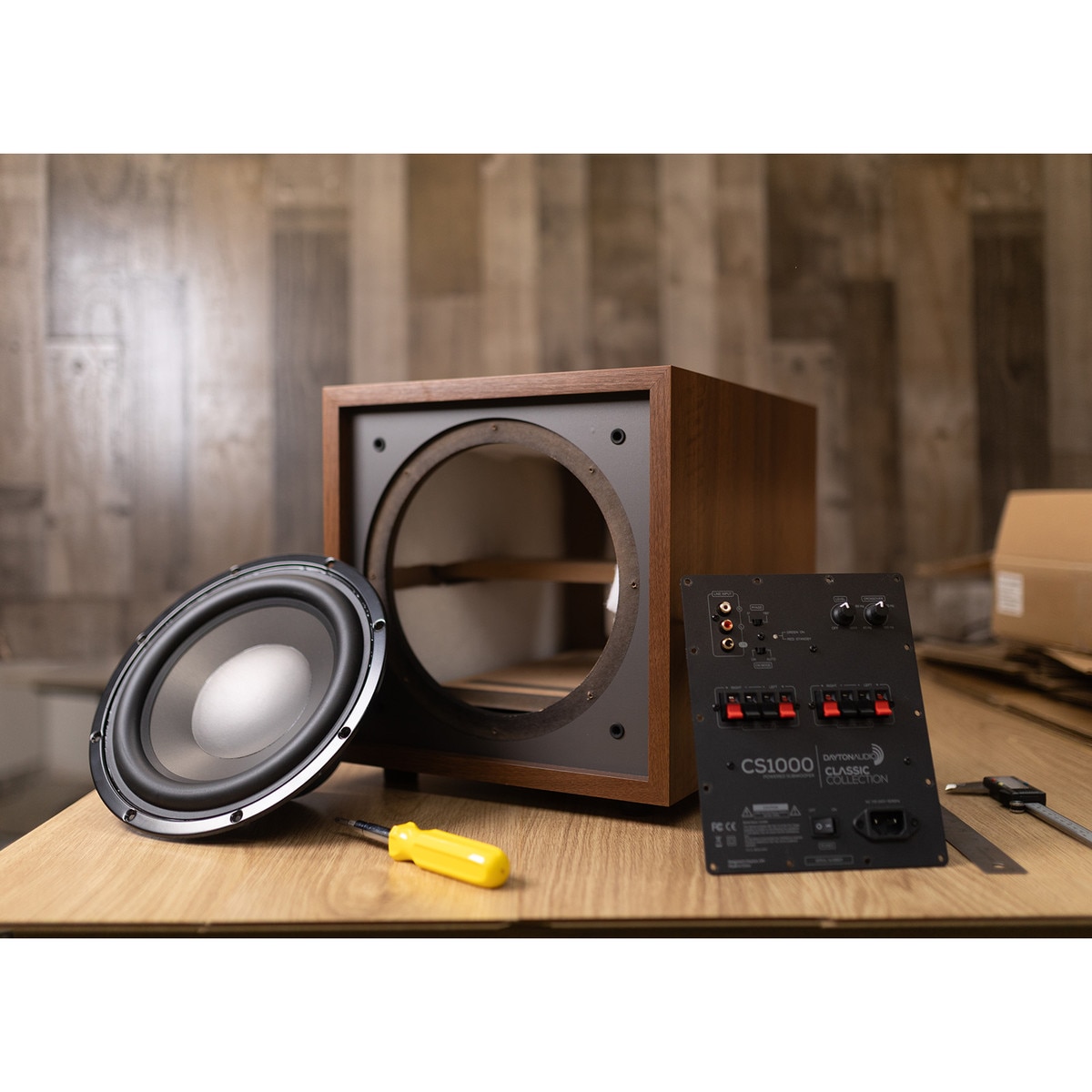 Dayton Audio CS800 8" 150W Powered Subwoofer Black